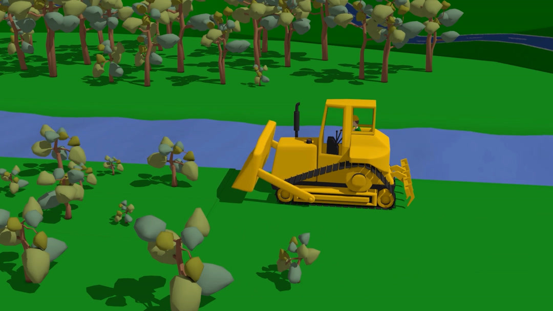 挖掘机总动员 第30集 多功能推土机清理场地