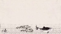 小蝌蚪找妈妈 高清 水墨画