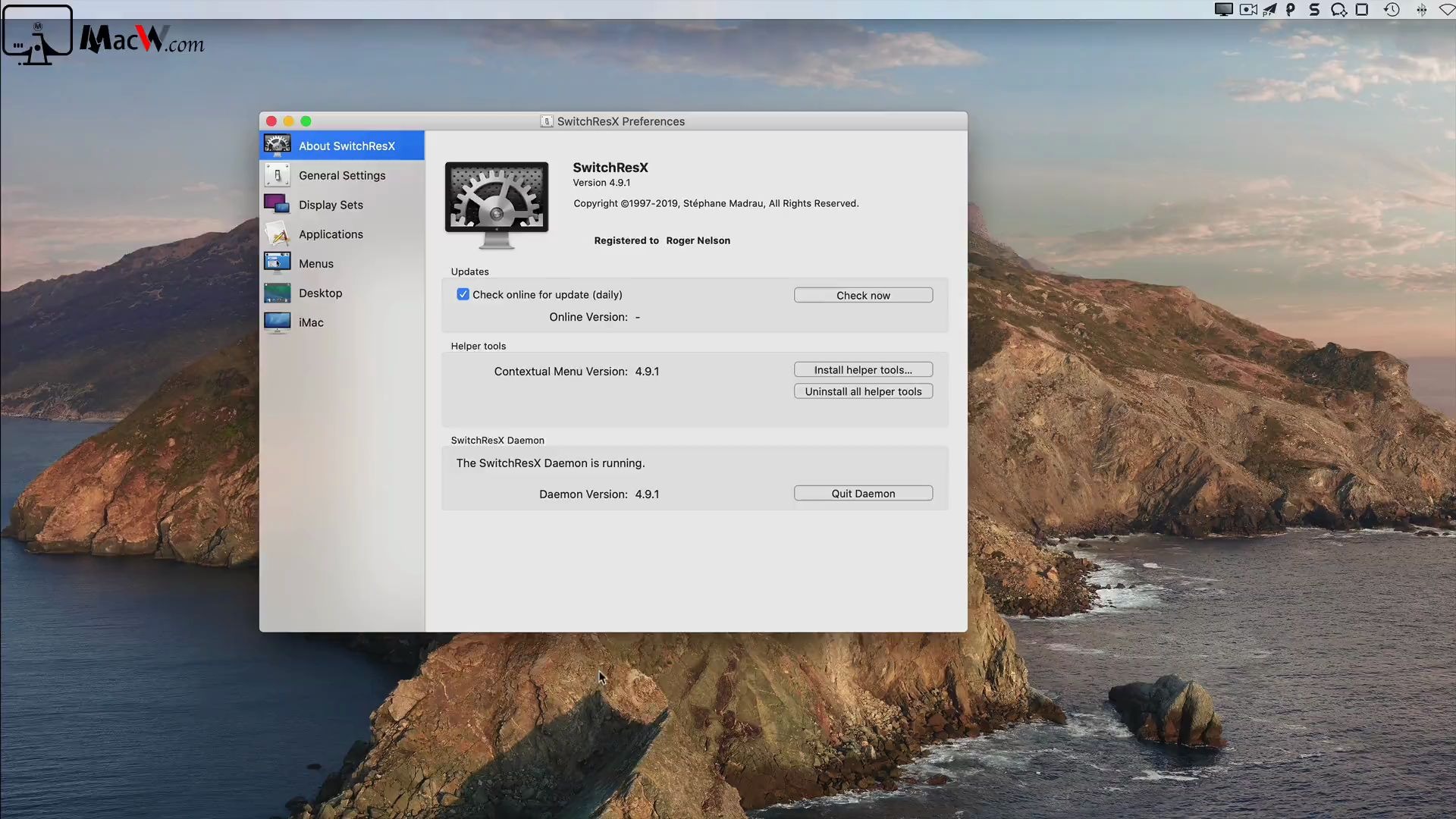 屏幕分辨率修改工具,MacW小编叫你喊他SwitchResX for Mac