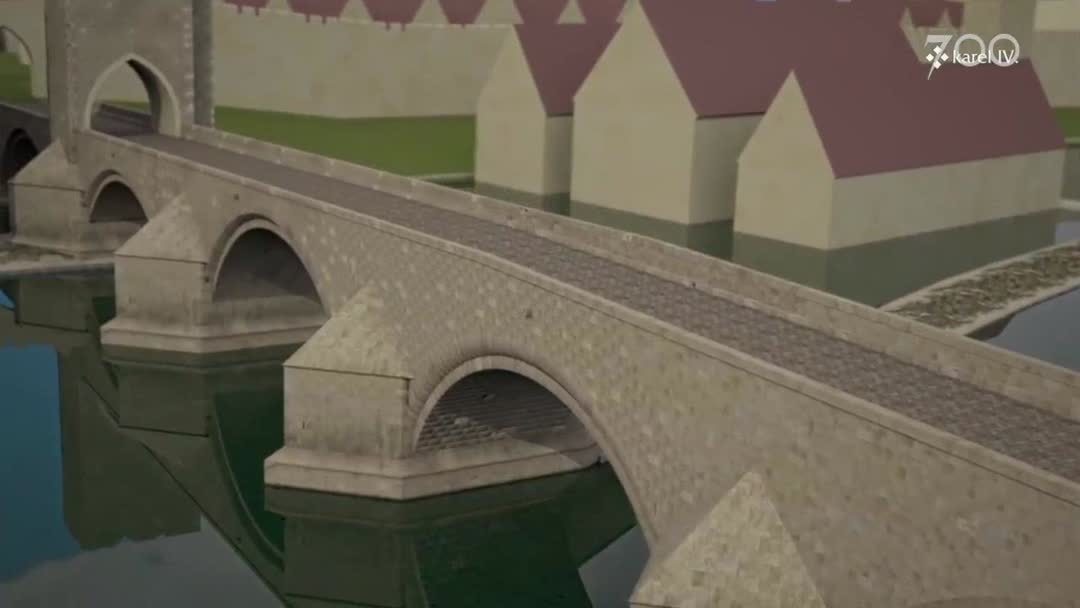 数据模型完美还原,中世纪拱桥的建造过程,过程舒适。