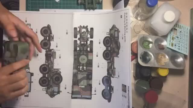 M983拖车模型制作视频
