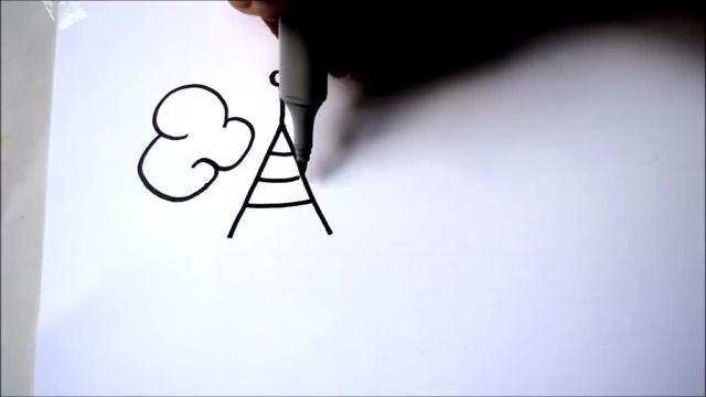 简笔画:彩色小城堡绘画彩色涂鸦