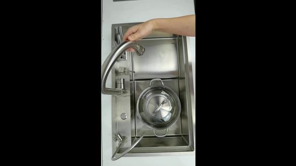 诺帝玛NU528多功能手工水槽配净水器龙头 广东十大水槽品牌