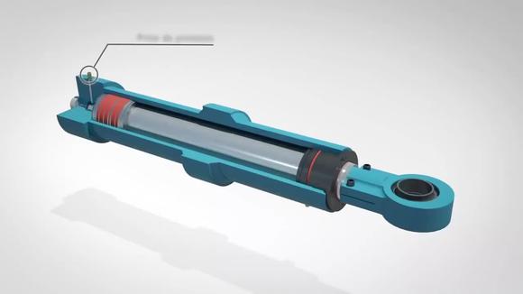 液压油缸工作原理动画,90秒看懂液压缸工作原理