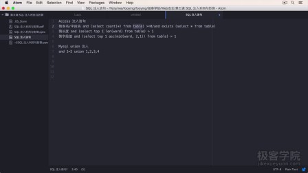01.不同数据库的 SQL 注入