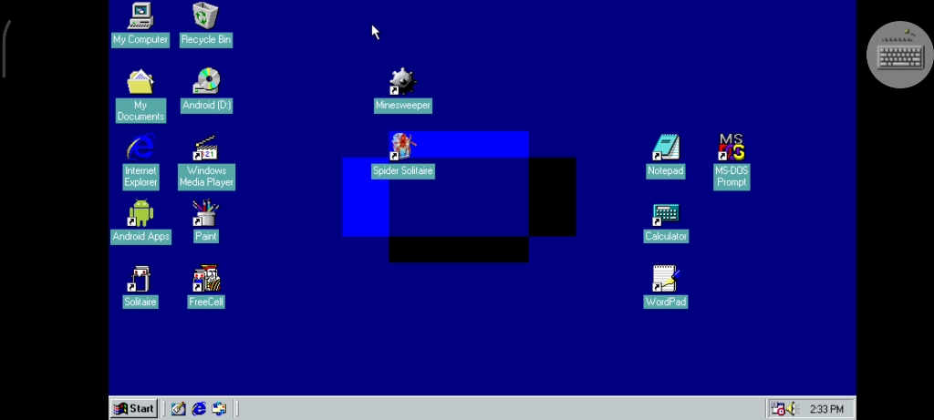 Windows 98模拟器试玩