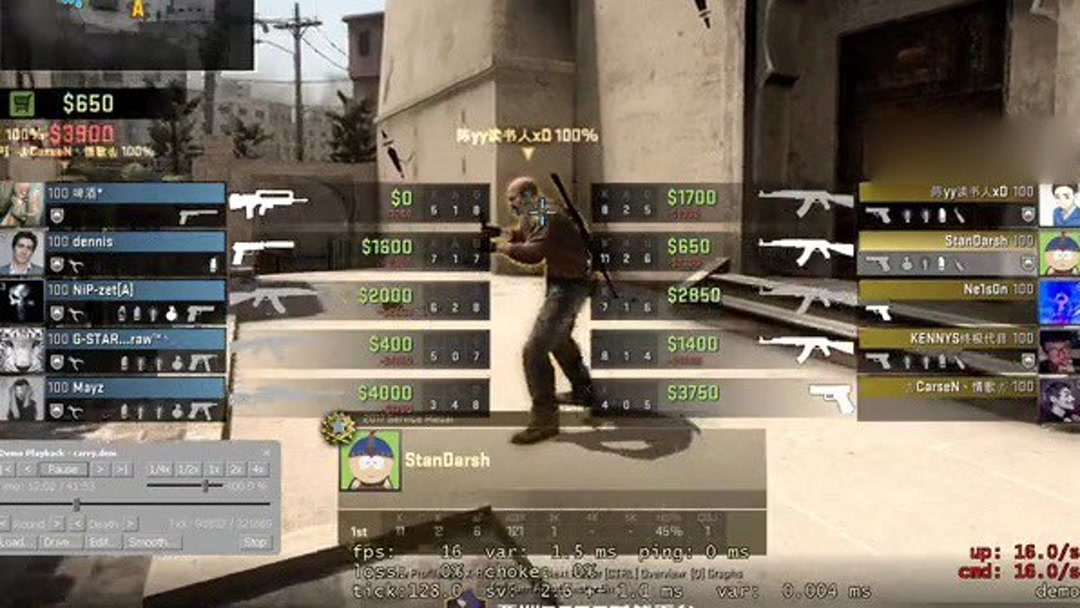【CSGO】与莱昂凯和陈yy开黑 唯一一把能看的 我的视角= =