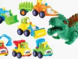 狂野飙客4 赛车总动员 挖掘机 推土机 吊车 大卡车 汽车总动员动画片...