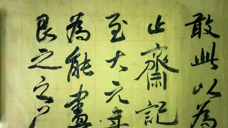 书法欣赏,枯笔,淡墨,丑字,见笑