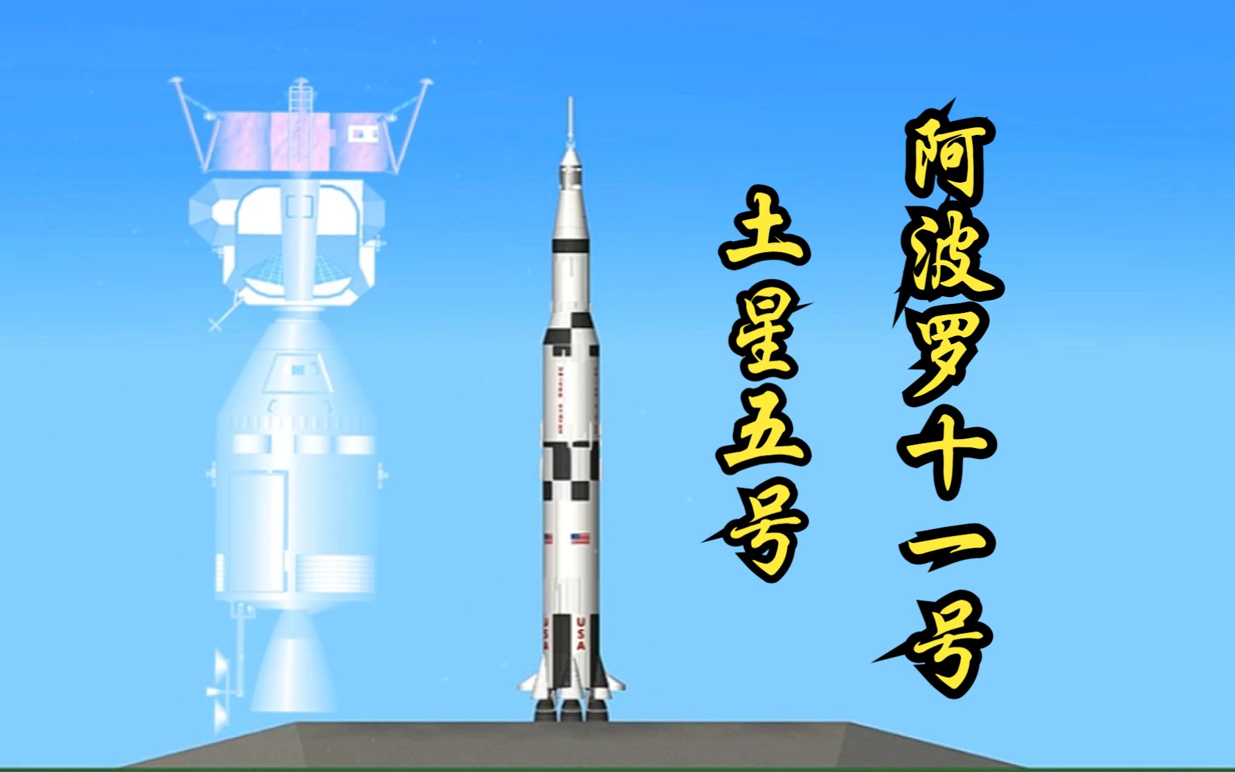 土星五号-阿波罗十一号登月模拟