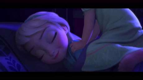 经典动漫剧场:安娜晚上睡不着,要小姐姐一起玩游戏!