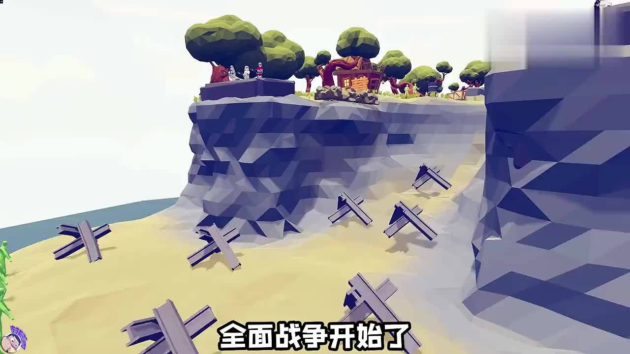 全面战争模拟器:暴风突击队白兵坚守高地阻止姜饼人僵尸入侵