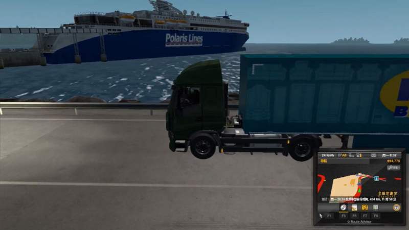 欧洲卡车模拟2:快速任务,为赚钱暂时放弃驾驶乐趣,走海运