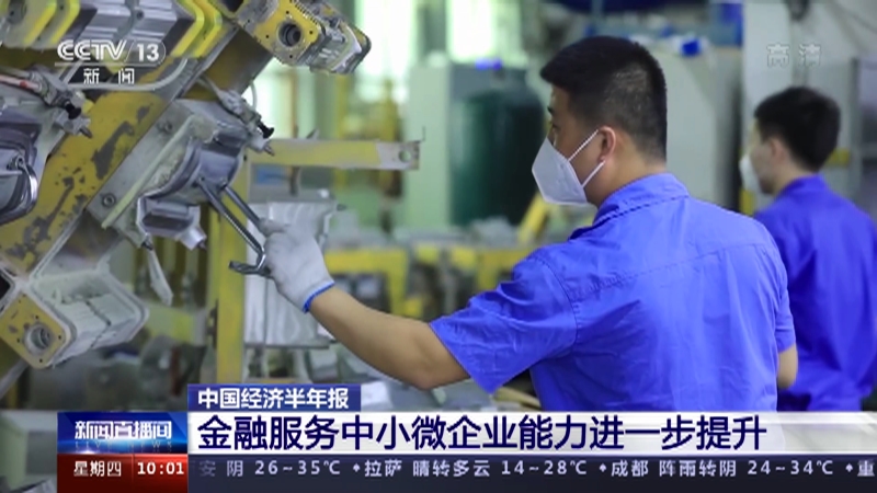[新闻直播间]中国经济半年报 金融服务中小微企业能力进一步提升