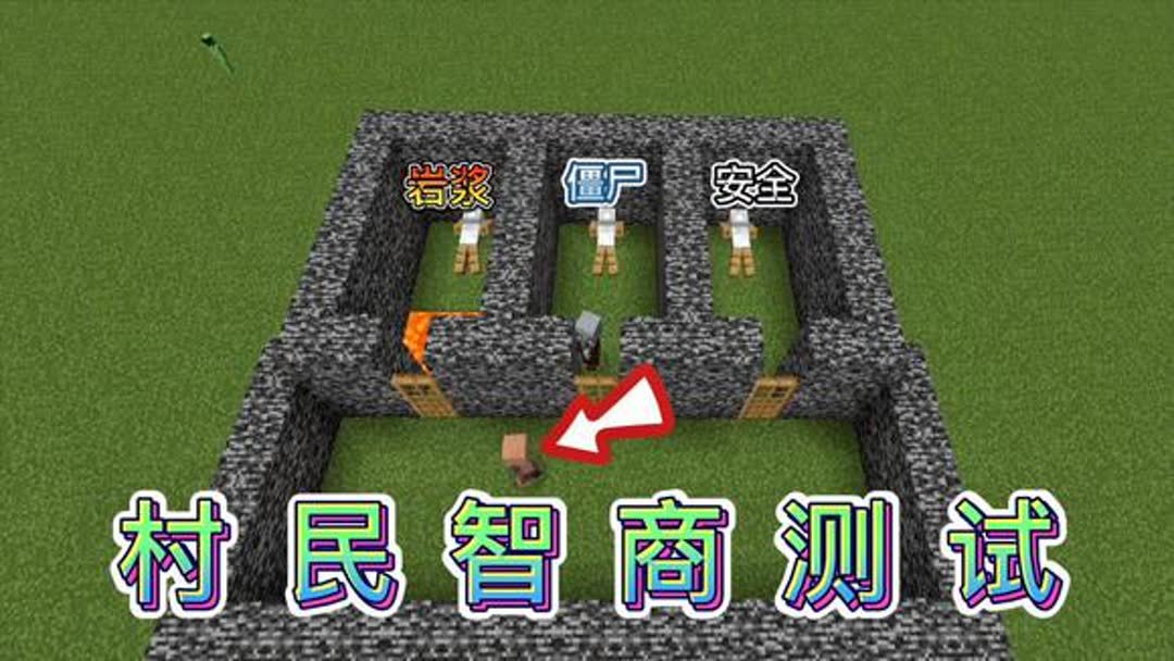 我的世界趣味实验室:村民智商测试,结局令人失望!
