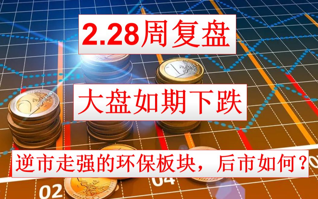 2.28周复盘:指数如期下跌,逆市走强的环保板块,后市如何?
