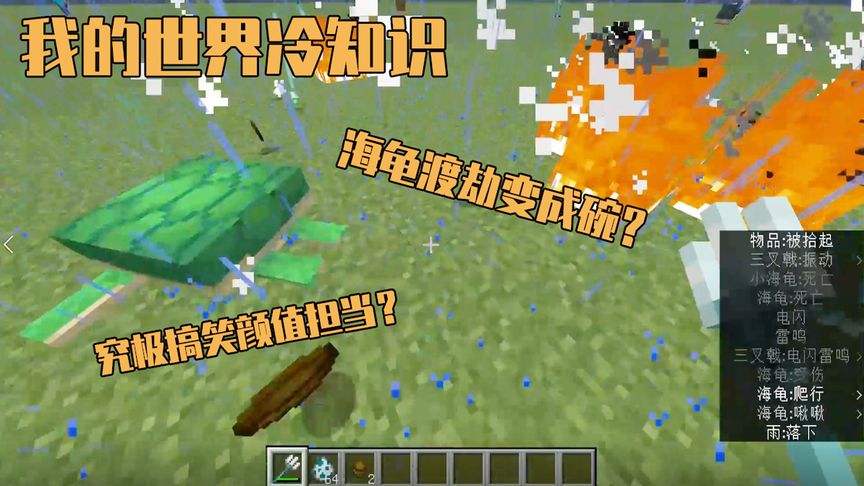 我的世界 五种生物雷击后会变身,最后一种更是变成了木碗!