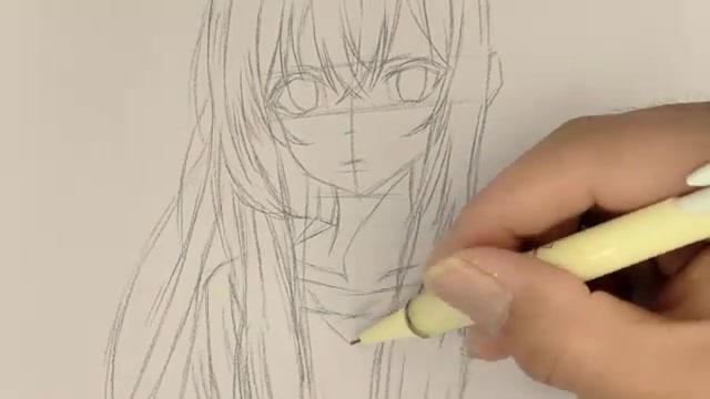 手绘动漫女孩的画法,这样画太简单了一看就会,快来和我一起画