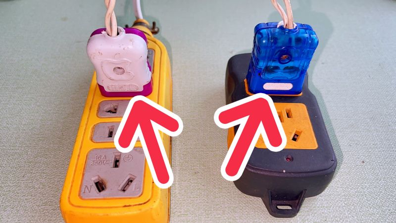 2个插头1根线,自作聪明这样用插座,简直害人害己,太不安全了