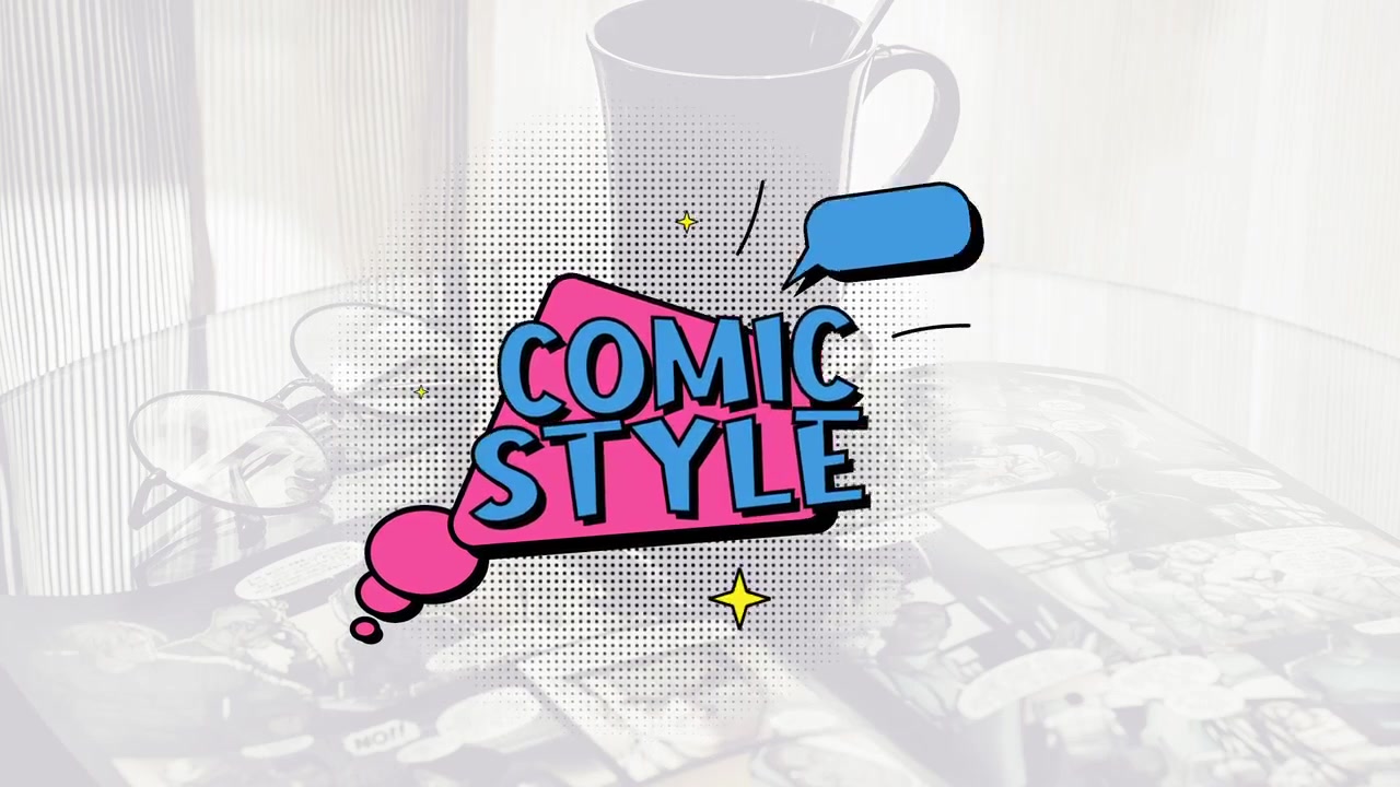 12个漫画标题AE模板