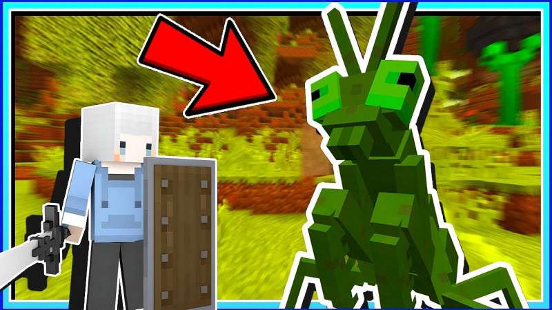 小白解说我的世界浑沌昆虫03 这种螳螂居然会变透明 难怪这么难找