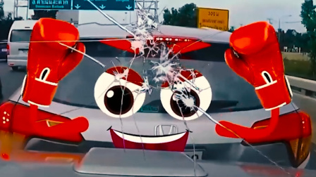 表情动画,车被撞晕了?