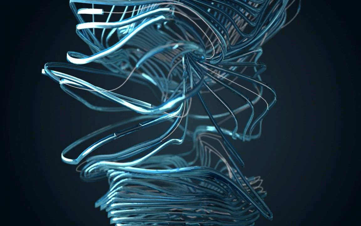 C4D x-particles 曲线变形动画