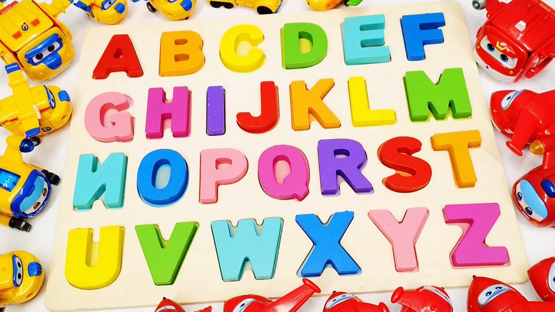 彩色字母ABC积木玩具 益智早教学习26个英文字母