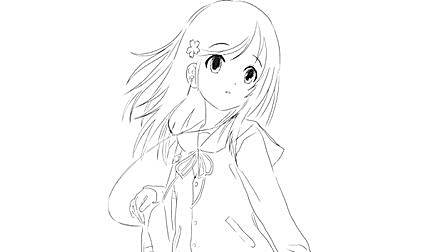 ...简笔画]如何绘画萌萌的漂亮长发少女听耳机手拿包卡通动漫简笔画教程