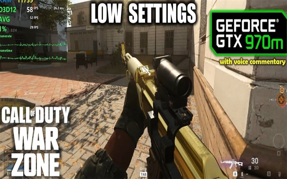 《使命召唤:现代战争》大逃杀模式 PC版最低画质 GTX 970M 3G(移动...