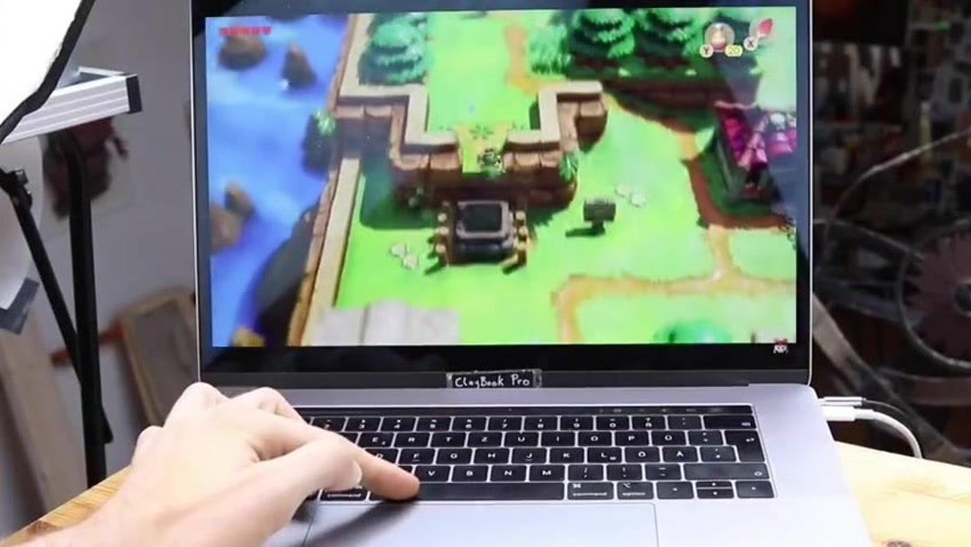 黏土手工达人制作《塞尔达传说 织梦岛》游.