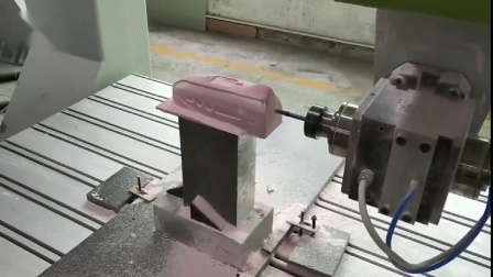 代木模型,三维立体船体模型五轴加工视频_雕宝自动化