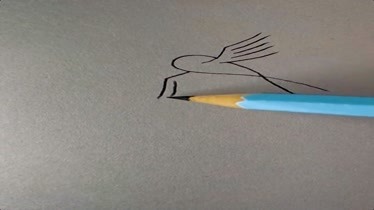 画两只简单易学的小燕子