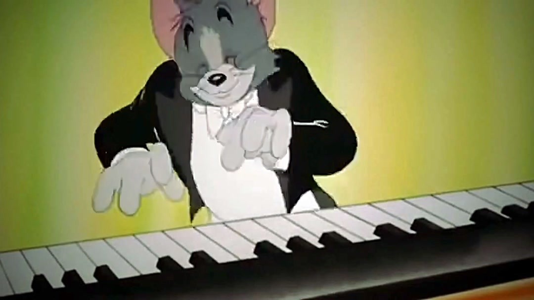 猫和老鼠:这技术至少和郎朗学了三年,汤姆钢琴独奏