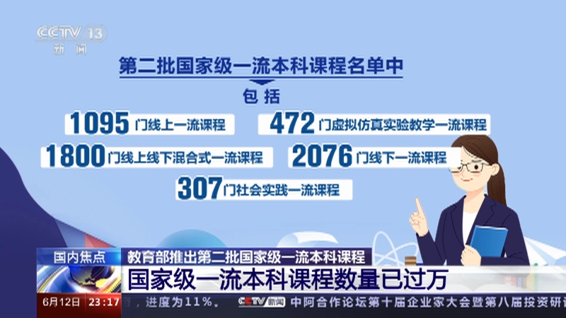[24小时]教育部推出第二批国家级一流本科课程 国家级一流本科课程...