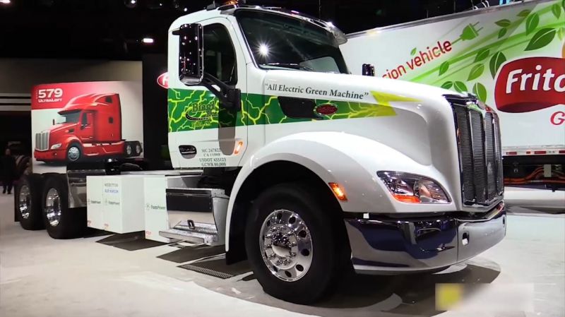 2020彼得比尔特电动卡车，外部内部都看下如何