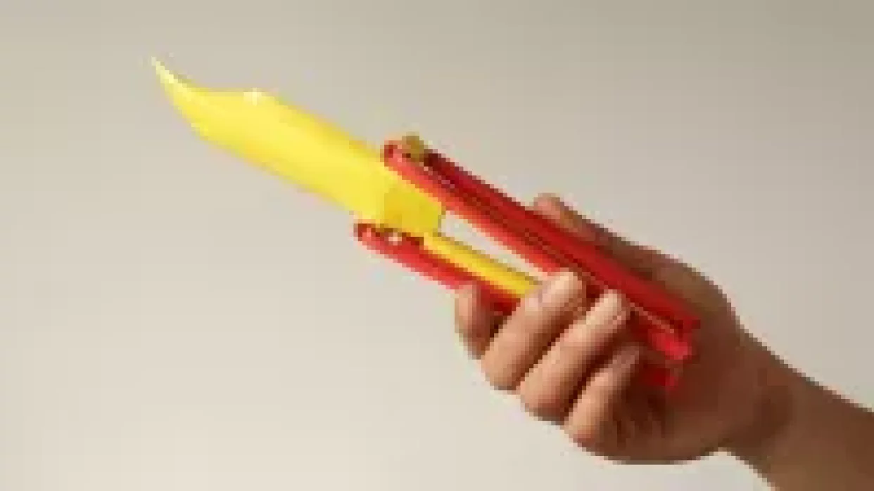 教你5分钟用几张A4纸做一把帅气的蝴蝶刀, 简单易学, 手工折纸