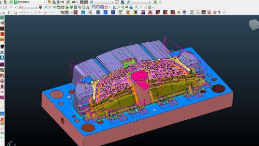 powermill 快速编程 汽车大模干货分享 /二粗长短刀断层 快速优化