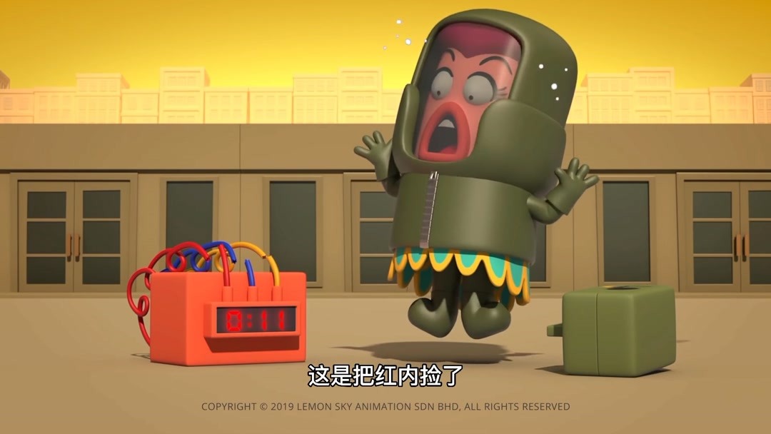 大婶变成拆弹员,炸弹居然一直倒计时,最后爆炸了吗?