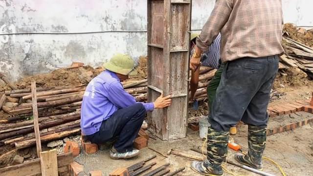 农村师傅打造钢筋混凝土柱施工工艺,为房屋建筑工程打下坚实性