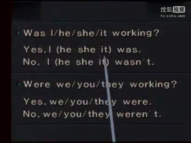 初中英语语法22_过去进行时