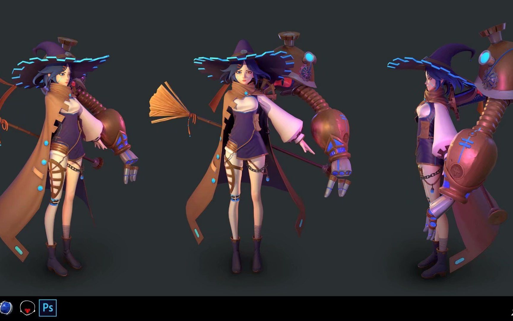 女性素体maya低模制作