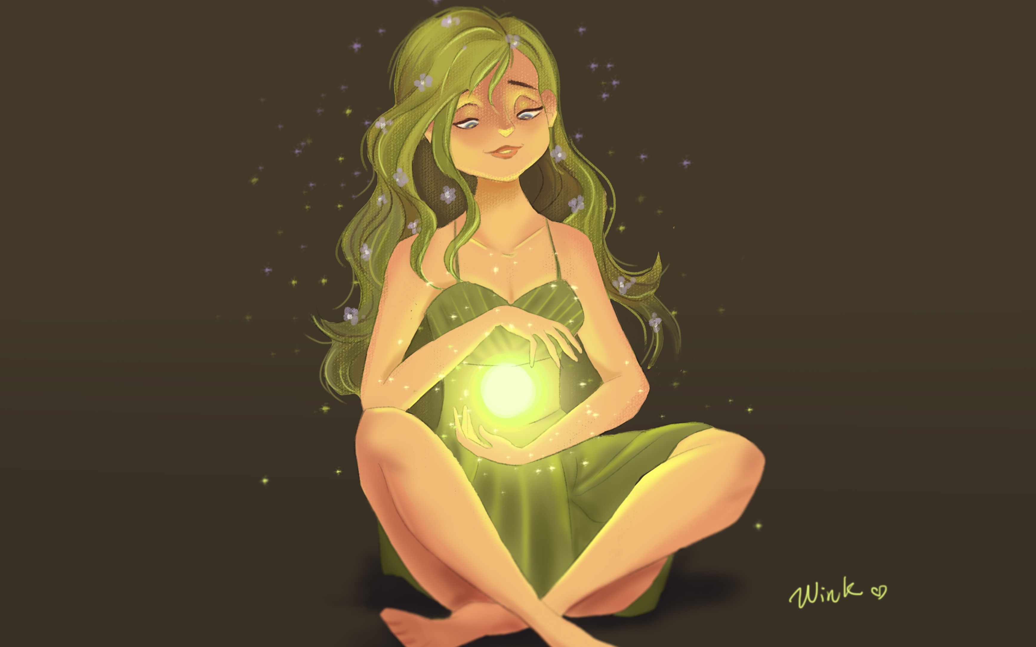 【ps板绘】魔法精灵女孩插画绘制速剪