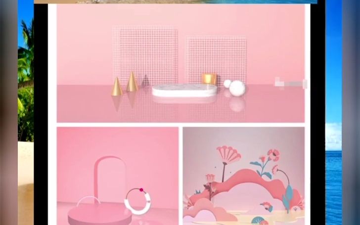 110款C4D风格小清新卡通立体空间展台电商产品主图海报背景PSD...