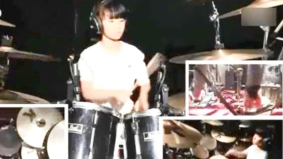 架子鼓演绎经典儿歌,让我们荡起双桨,满满的回忆融进小鼓手的精彩表现