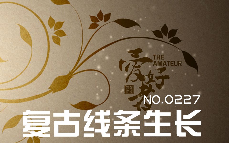 【AE模板0227】复古线条生长相册AE模板