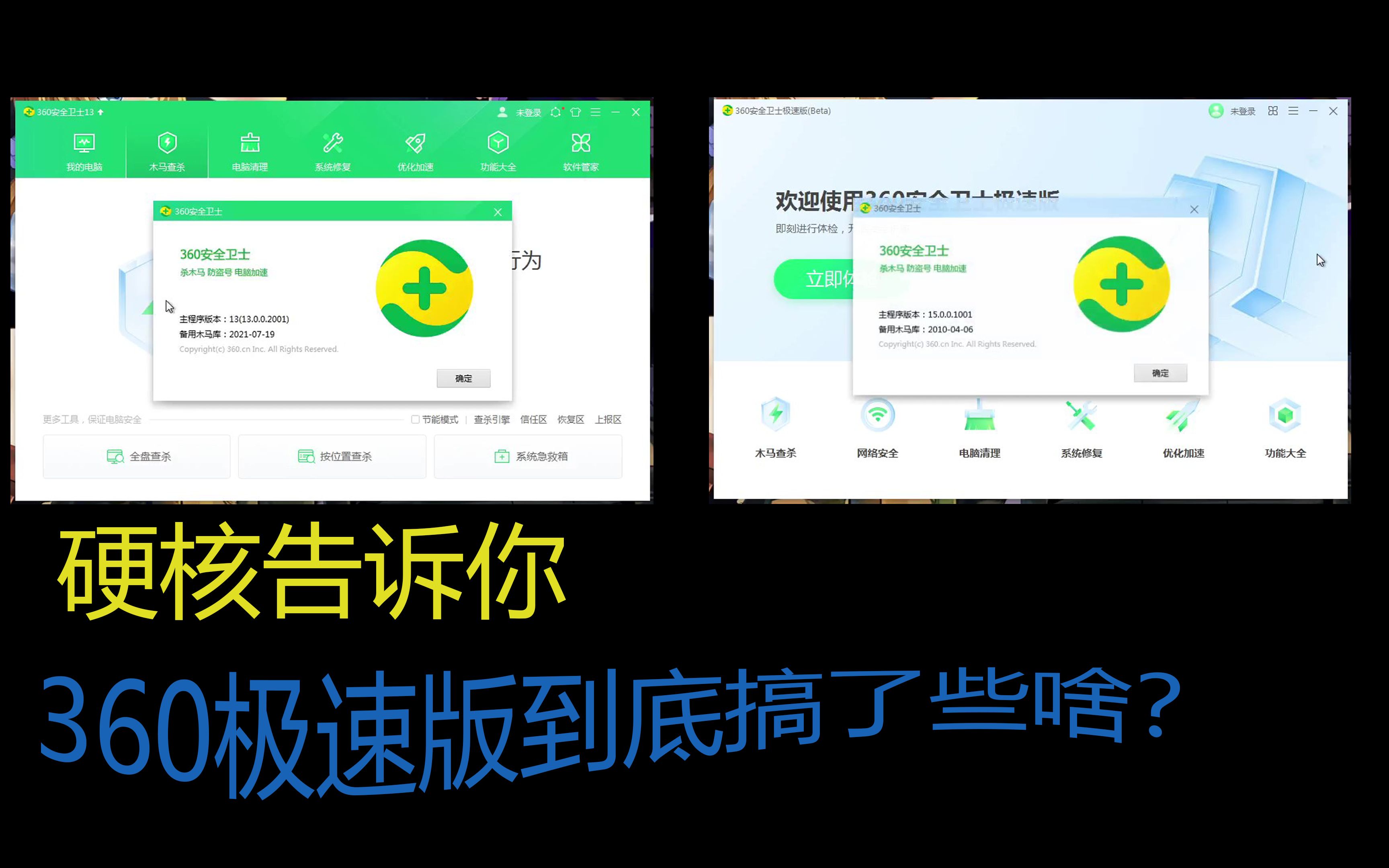 【科技菌】软核告诉你360安全卫士极速版到底是啥