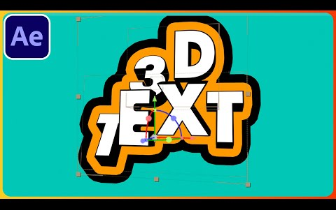 【AE教程|油管搬运|MG动画】制作伪3D立体动画展示