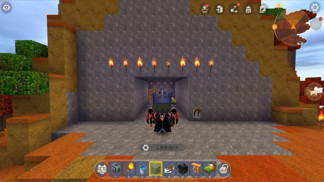 迷你世界飞龙解说:隐藏山洞的制作教程,比别墅还舒服