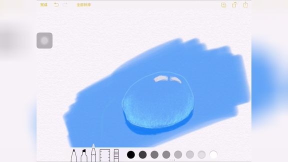 原来用apple pencil在备忘录里画出一个逼真的水滴如此简单!